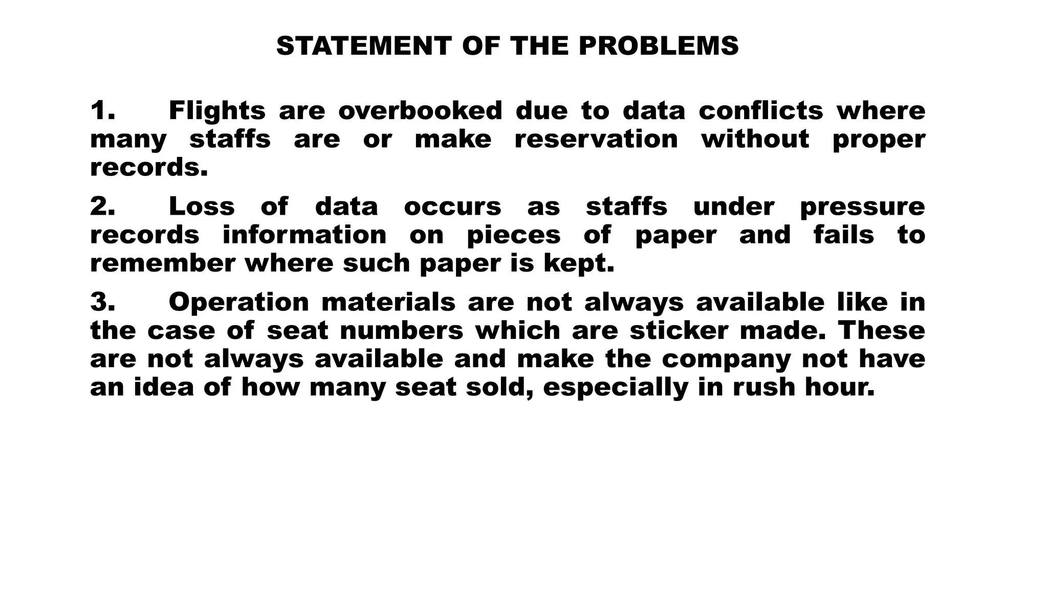 Design and implementation Airline Reservations system | PPTX