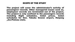 Design and implementation Airline Reservations system | PPTX