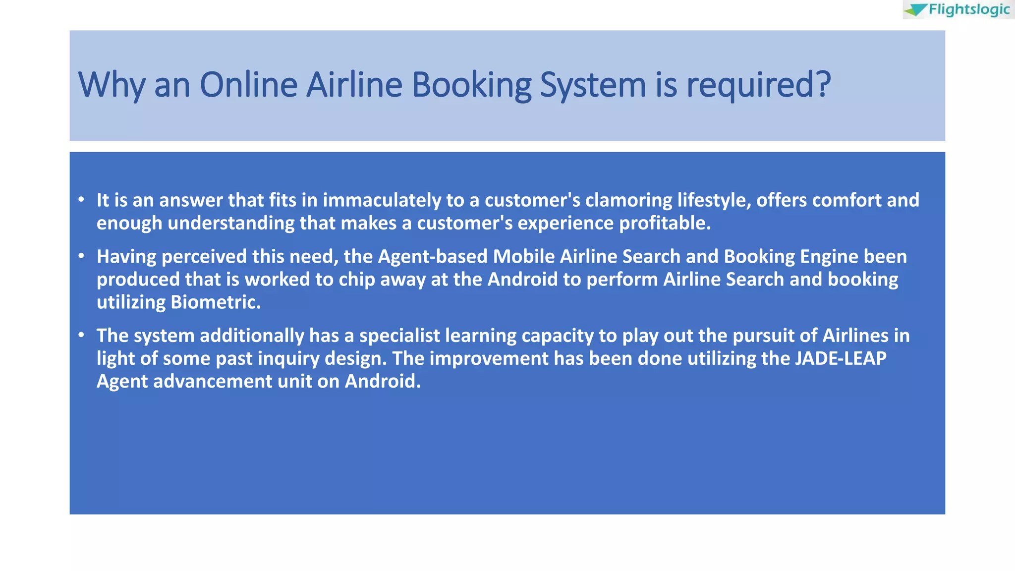 Airline Booking Engine - FlightsLogic | PDF