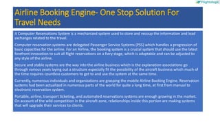 Airline Booking Engine - FlightsLogic | PPT
