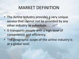Airline business industry analysis | PPTX