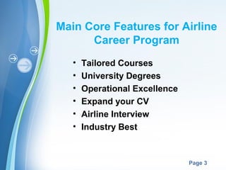 Airline Career Program | PPT