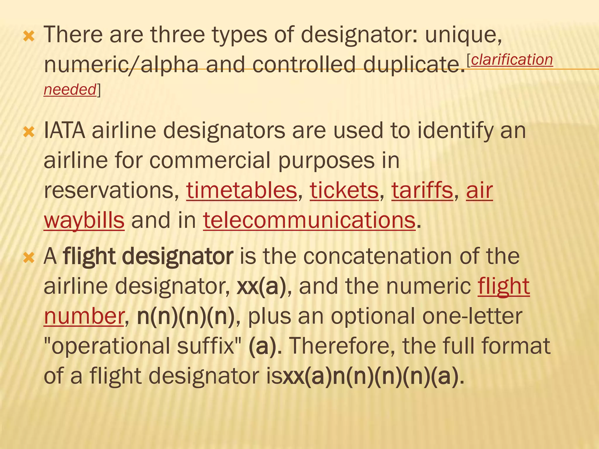 Airline codes | PPTX