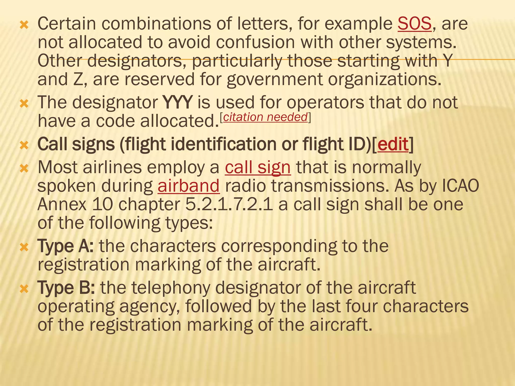 Airline codes | PPTX