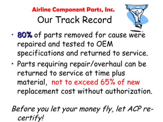 Airline component parts, inc | PPS