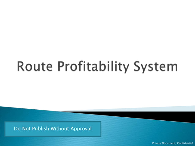 Airline Cost Route Profitability System | PPSX