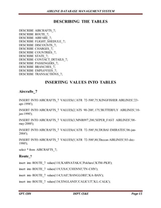 simple airline database project..By Amarulla khan, :- amarullakhan8@gmail.com