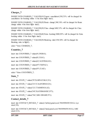 simple airline database project..By Amarulla khan, :- amarullakhan8@gmail.com