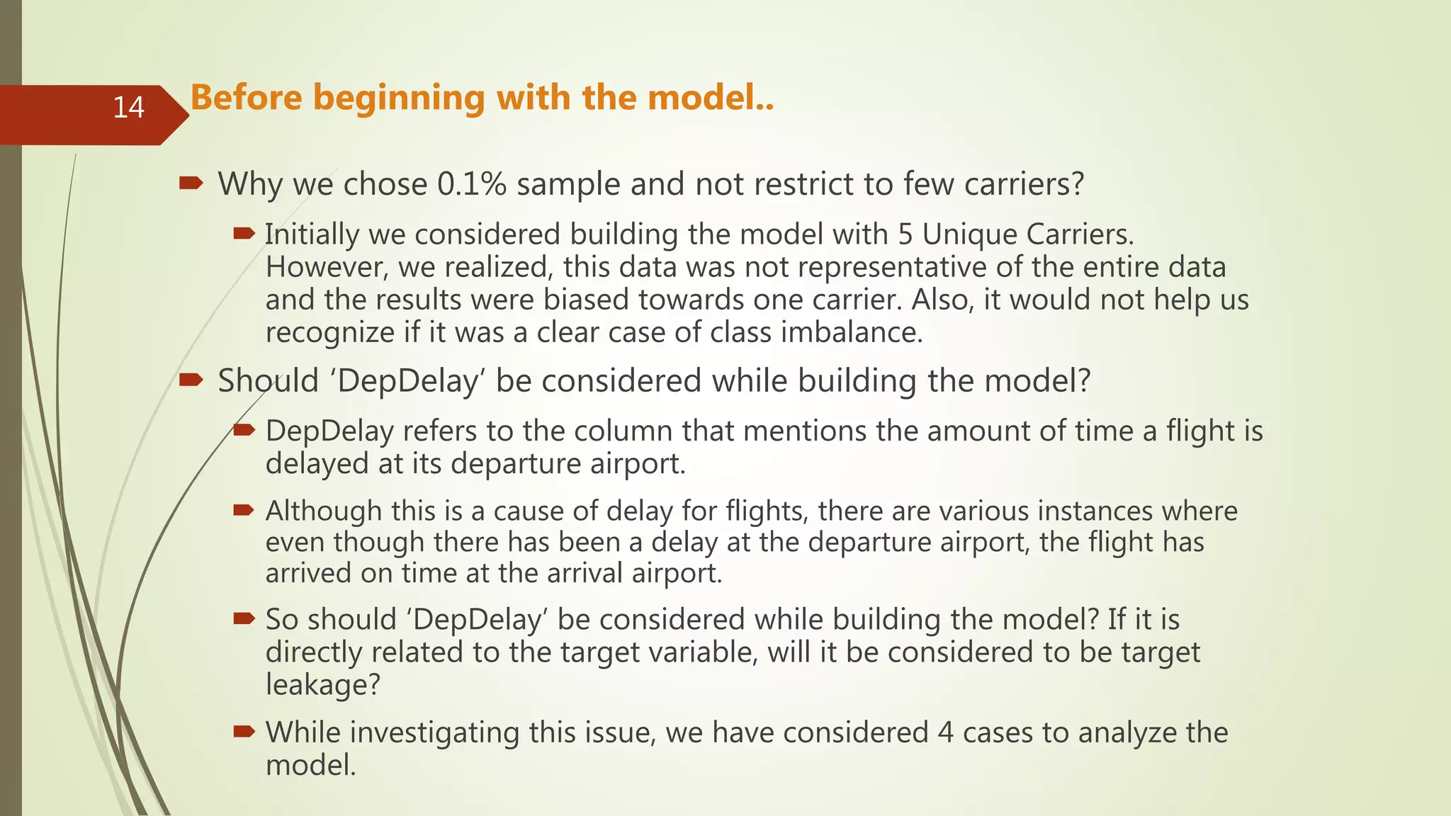Airline delay prediction | PPTX | Operating Systems | Computer Software and Applications