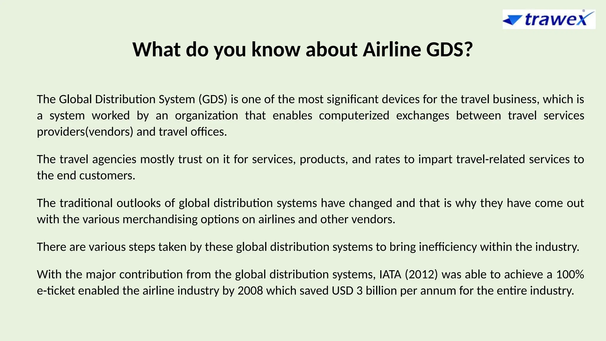 Airline GDS | Airline Inventory Management System | GDS System | PPTX
