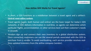 Airline Global Distribution Systems, Amadeus GDS | PPTX | Air Travel ...