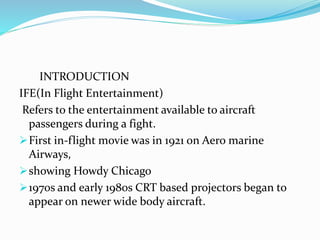 In flight entertainment in aircraft(airlines) | PPTX