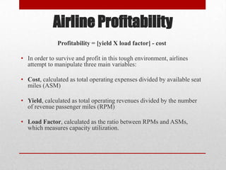 Airline industry Analysis | PPTX