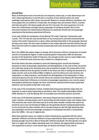 Airline Operational Efficiency | PDF | Air Travel | Travel Type
