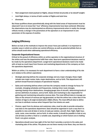 Airline Operational Efficiency | PDF | Air Travel | Travel Type