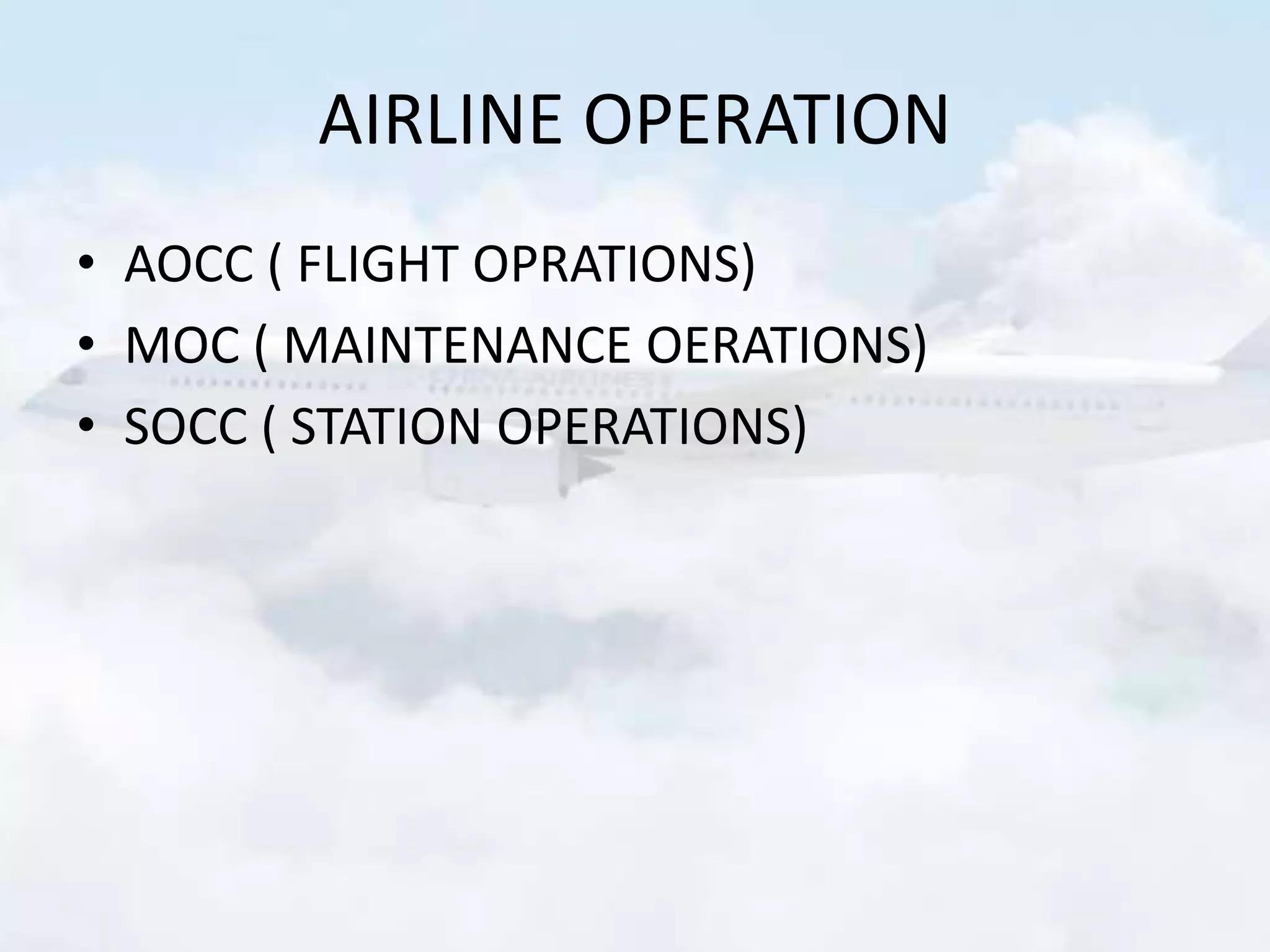 Airline operations and management | PPTX