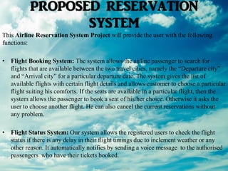 Airline Reservation System - Software Engineering | PDF