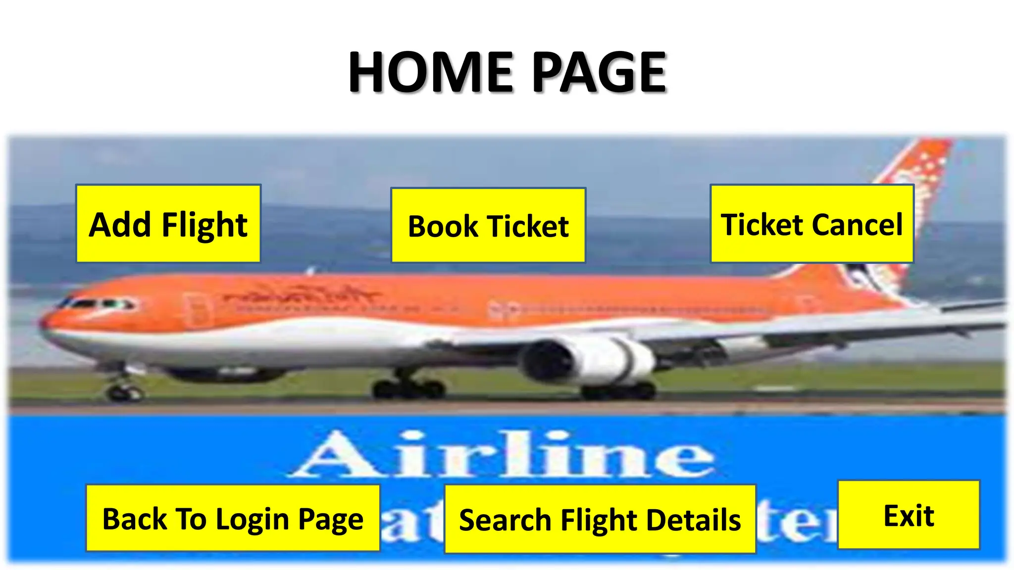 airline ppt based on java language college project | PPTX