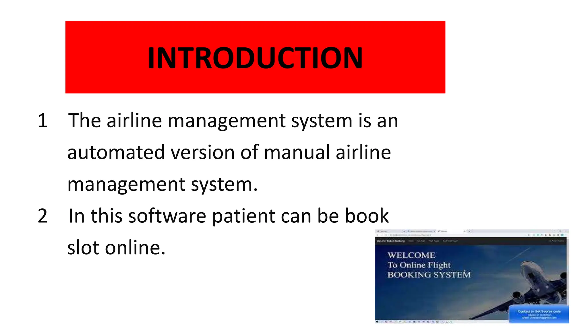 airline ppt based on java language college project | PPTX