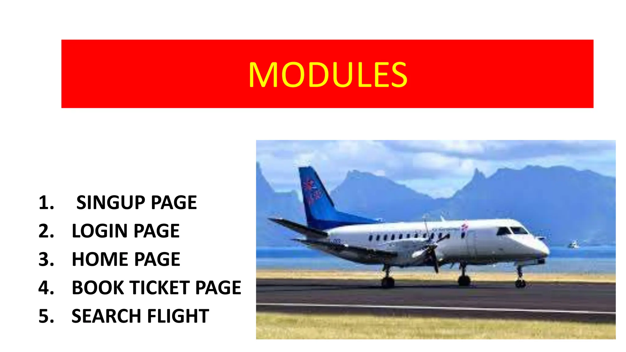 airline ppt based on java language college project | PPTX