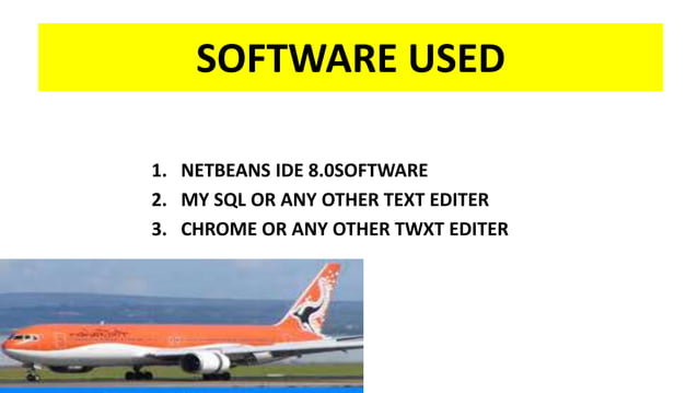 airline ppt based on java language college project | PPTX | Aviation ...