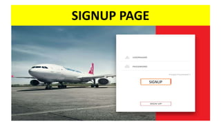 airline ppt based on java language college project | PPTX