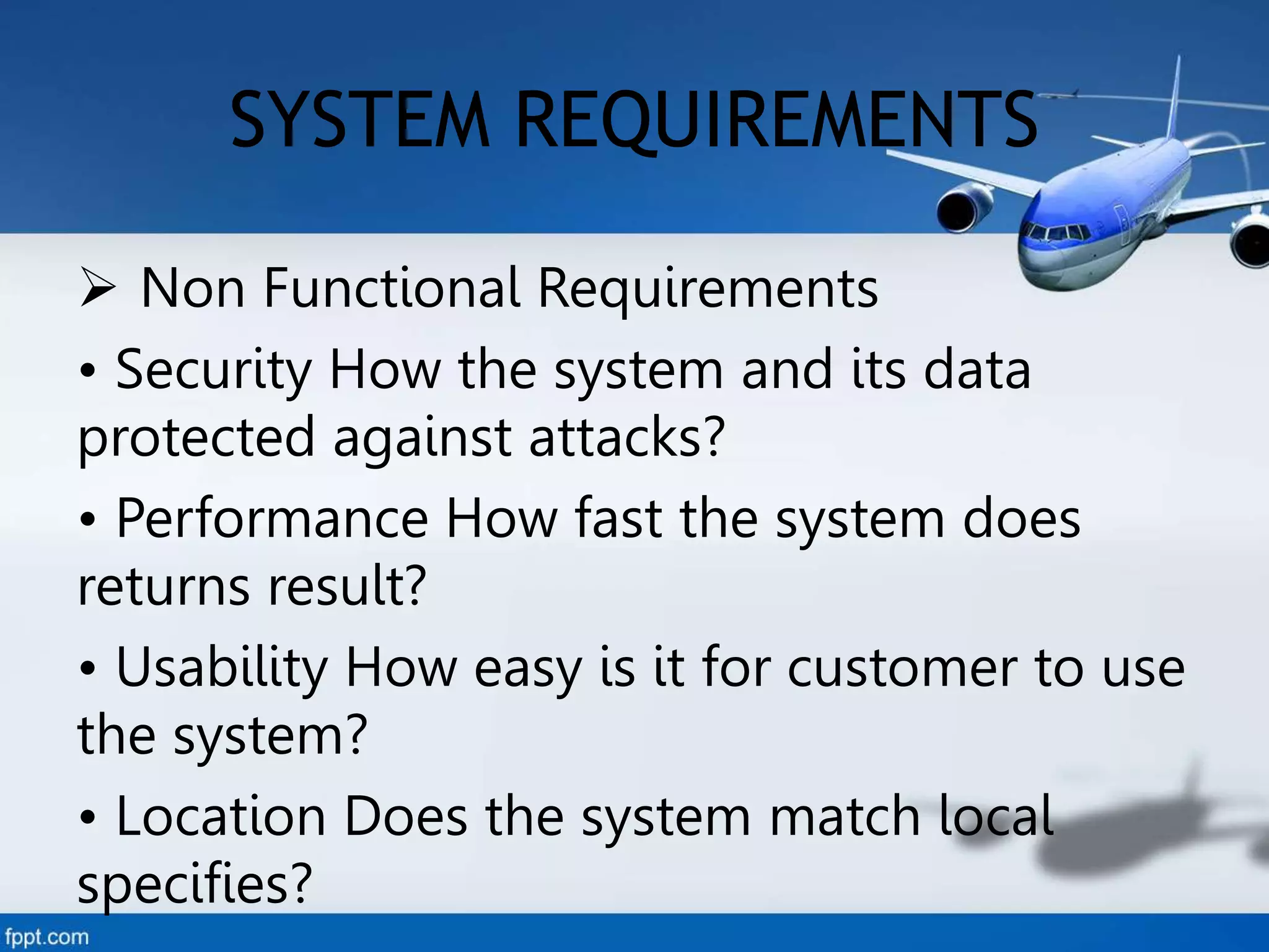 AIRLINE PRESENTATION.ppt | Databases | Computer Software and Applications
