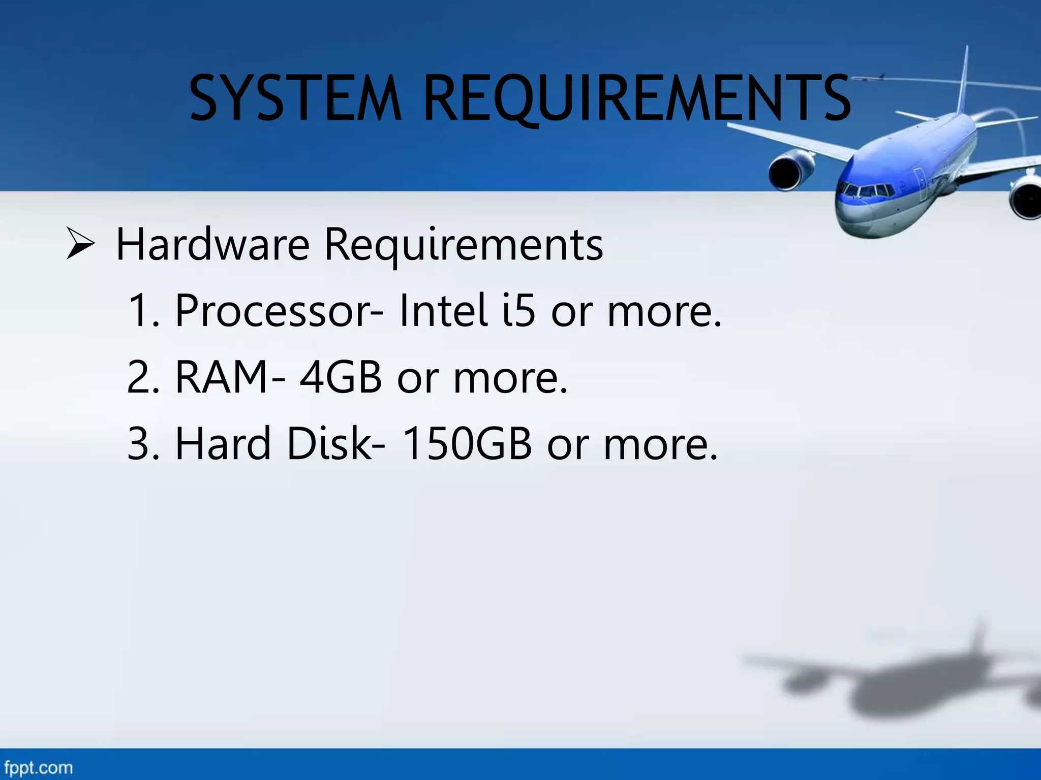 AIRLINE PRESENTATION.ppt | Databases | Computer Software and Applications