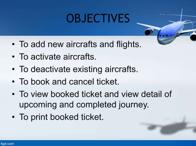 AIRLINE PRESENTATION.ppt | Databases | Computer Software and Applications