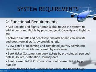 AIRLINE PRESENTATION.ppt | Databases | Computer Software and Applications