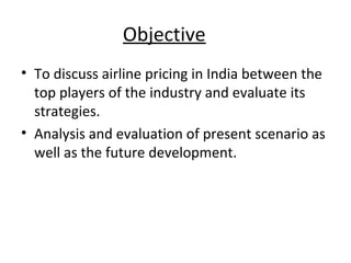 Airline price in India | PPT
