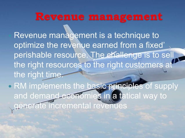 Airline pricing strategies and revenue management | PPTX