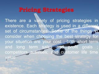 Airline pricing strategies and revenue management | PPTX