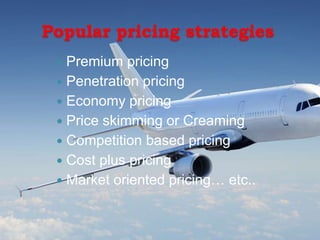 Airline pricing strategies and revenue management | PPTX