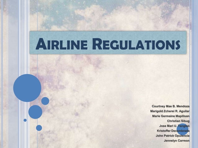 Airline Regulations | PPTX