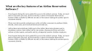 Airline Reservation Software | PPTX