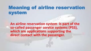 Air line reservation system | PPTX | Air Travel | Travel Type