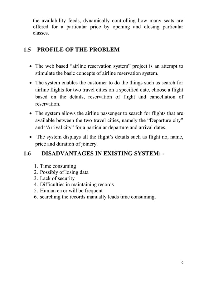 Airline reservation system | PDF