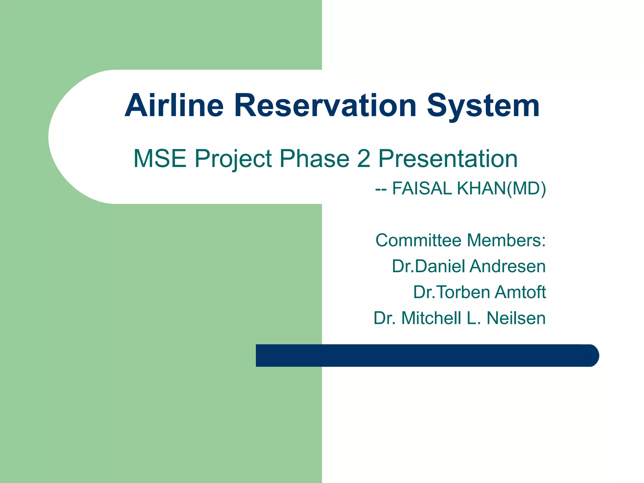 Airline reservation system 1 | PPT