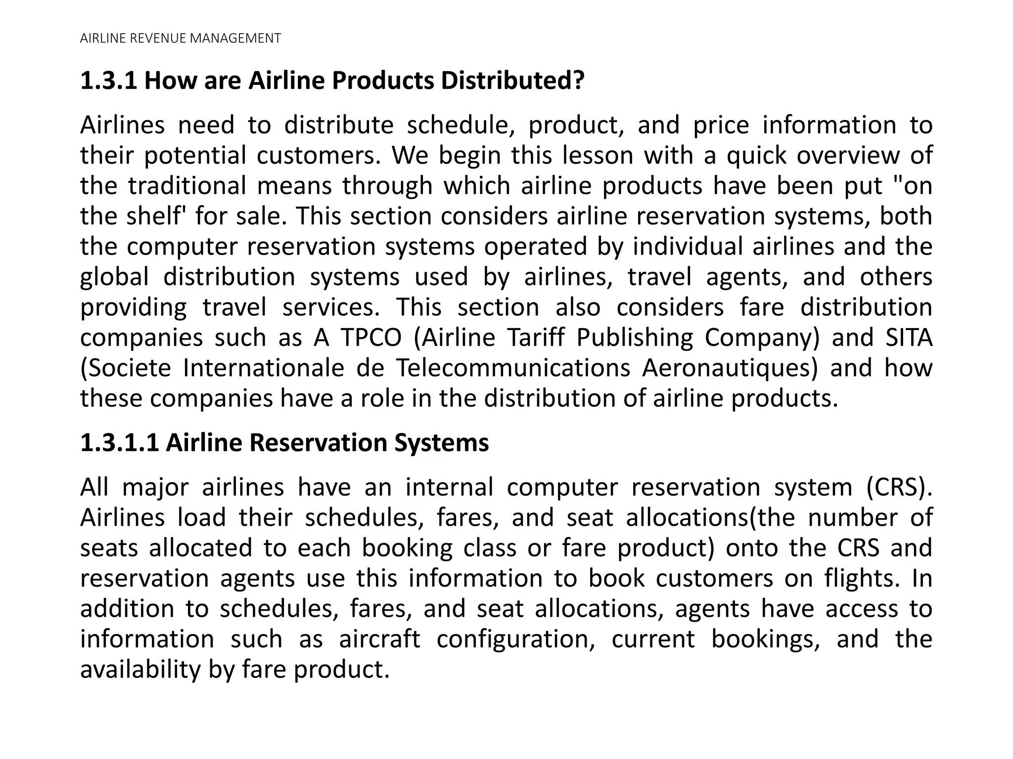 Airline Revenue Managemant | PPTX