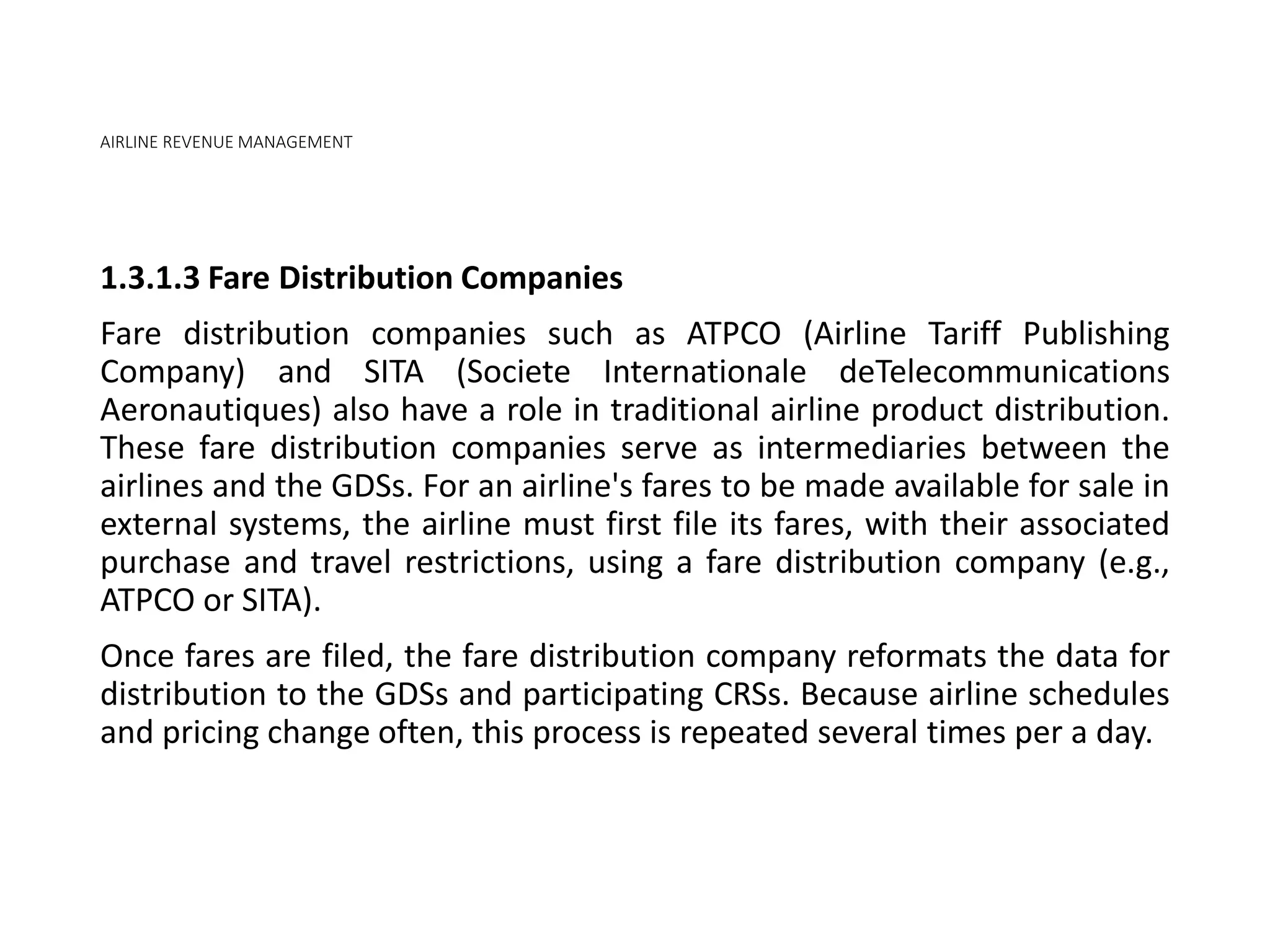 Airline Revenue Managemant | PPTX