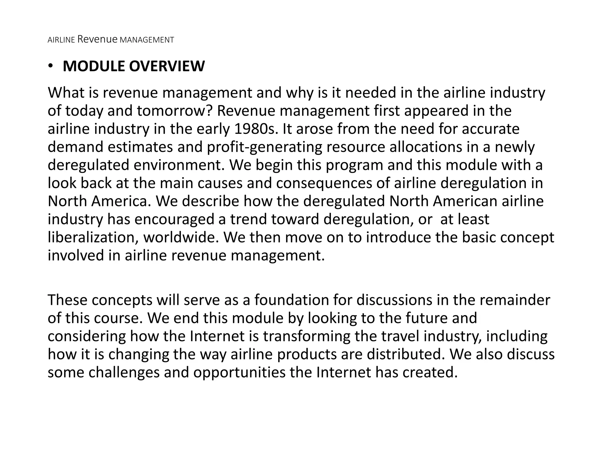 Airline Revenue Managemant | PPTX