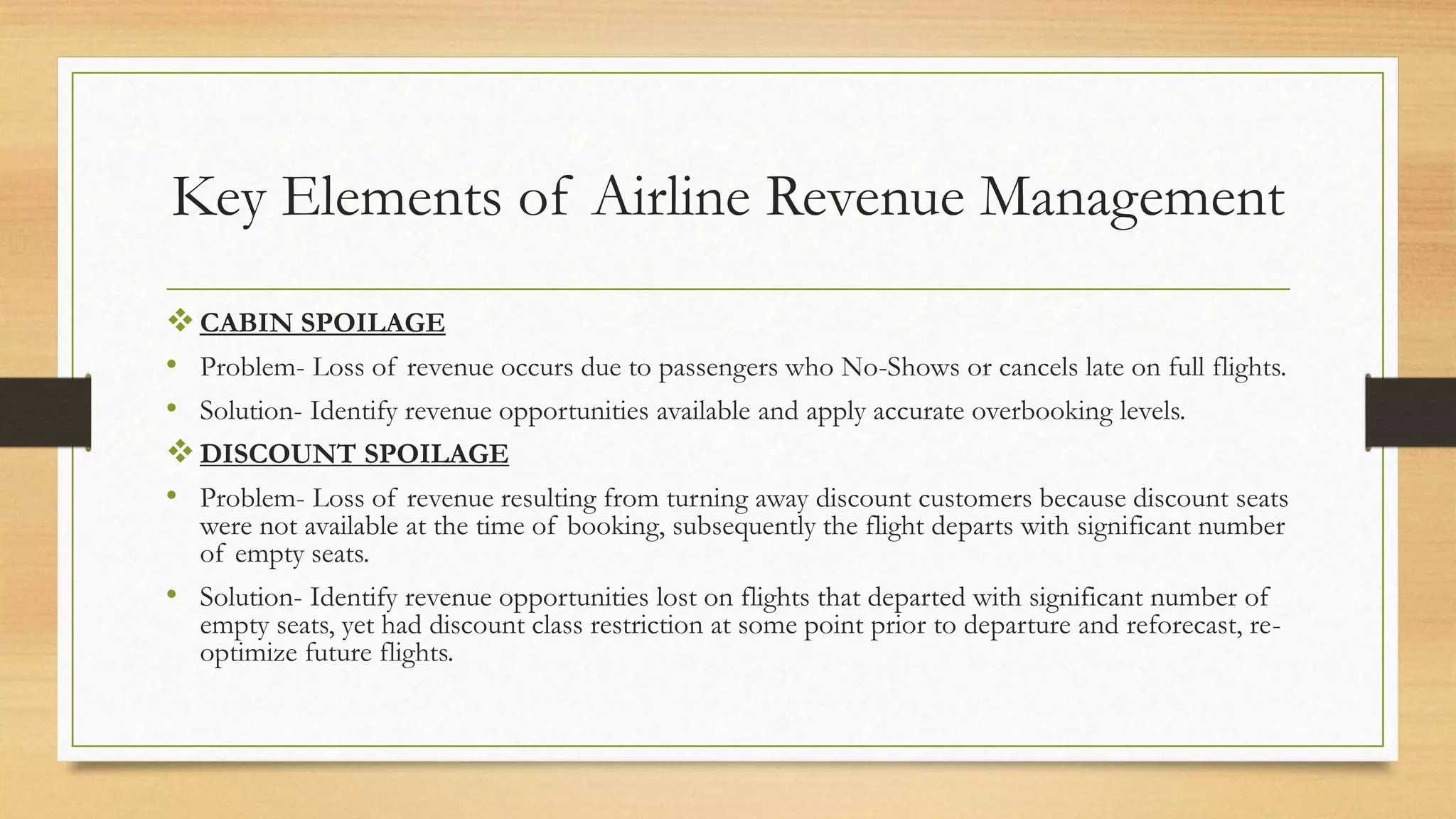 Airline revenue management | PPTX
