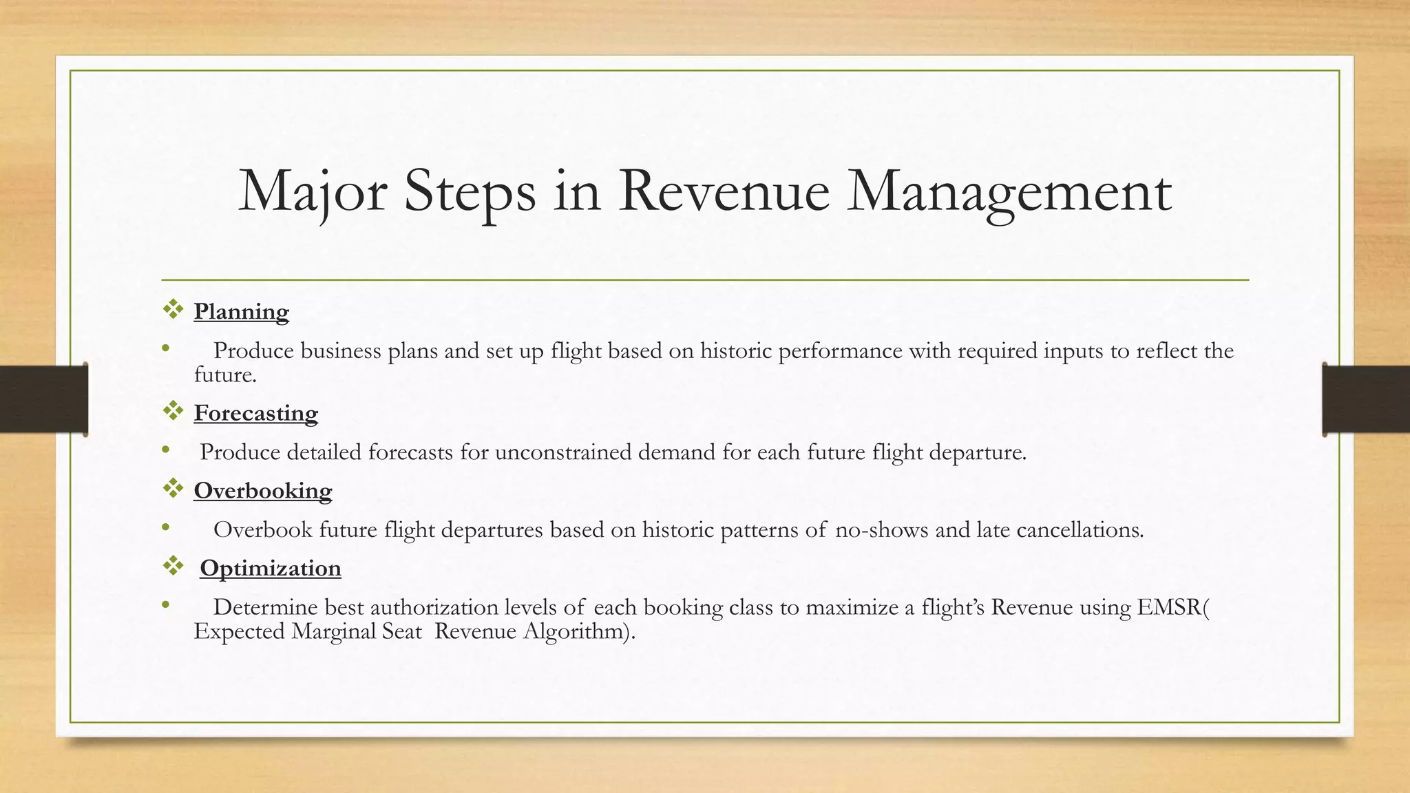 Airline revenue management | PPTX