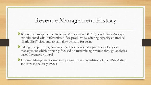 Airline revenue management | PPTX | Air Travel | Travel Type