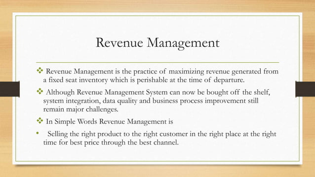 Airline revenue management | PPTX | Air Travel | Travel Type