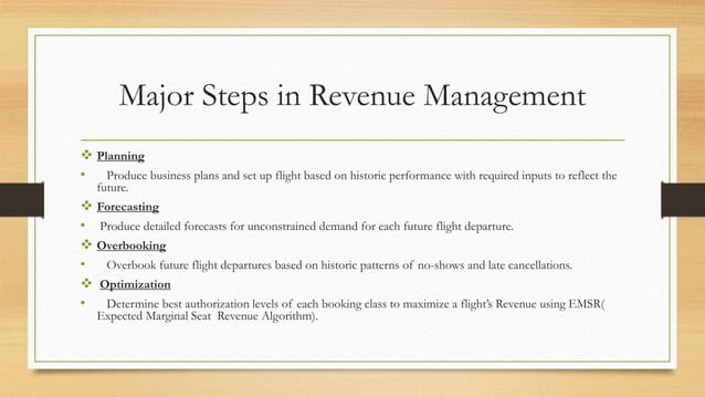 Airline revenue management | PPTX | Air Travel | Travel Type
