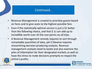 What is Airline revenue management?-Airline Revenue Management | PPT