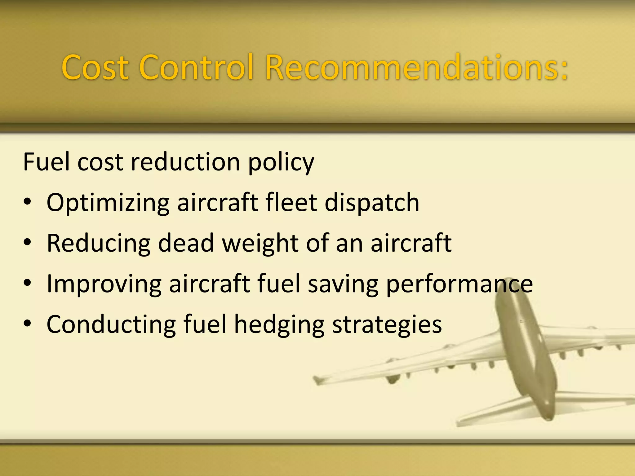 Airlines cost control | PPTX