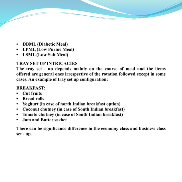 AIRLINES-CATERING-notes.ppt | Air Travel | Travel Type